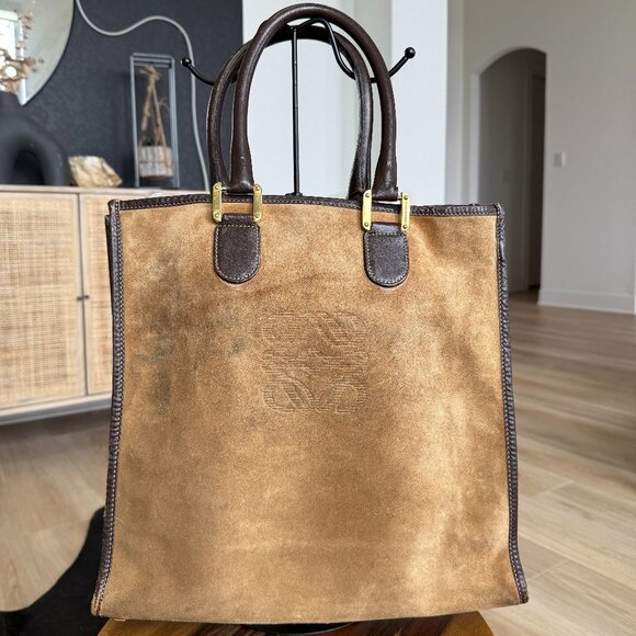 Loewe | Bags | Loewe Suede Tote | Poshmark